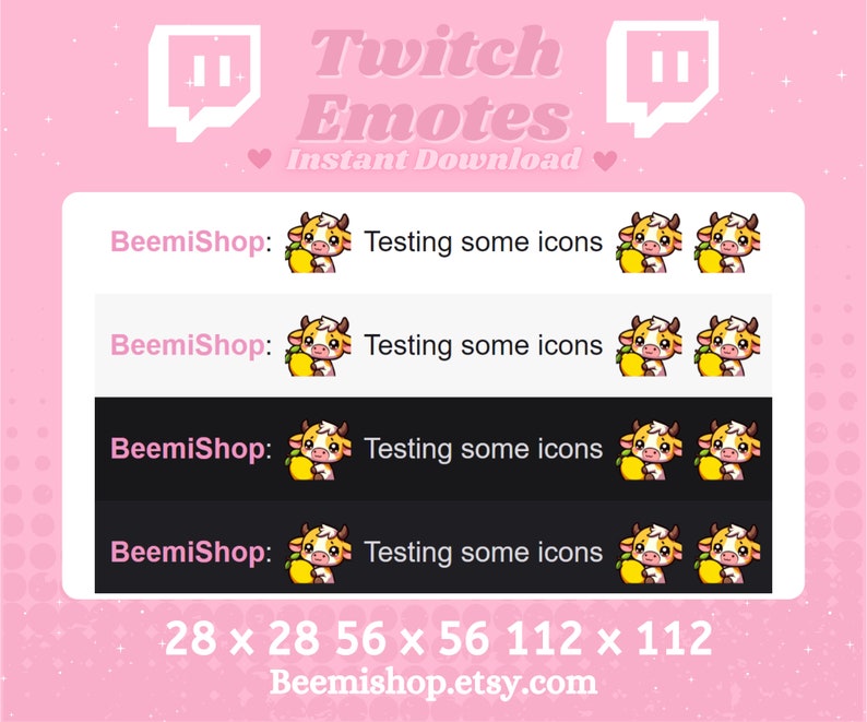 Twitch Discord Emote Cute Lemon Cow Emotes Yellow Fruit Kawaii Adorable ...