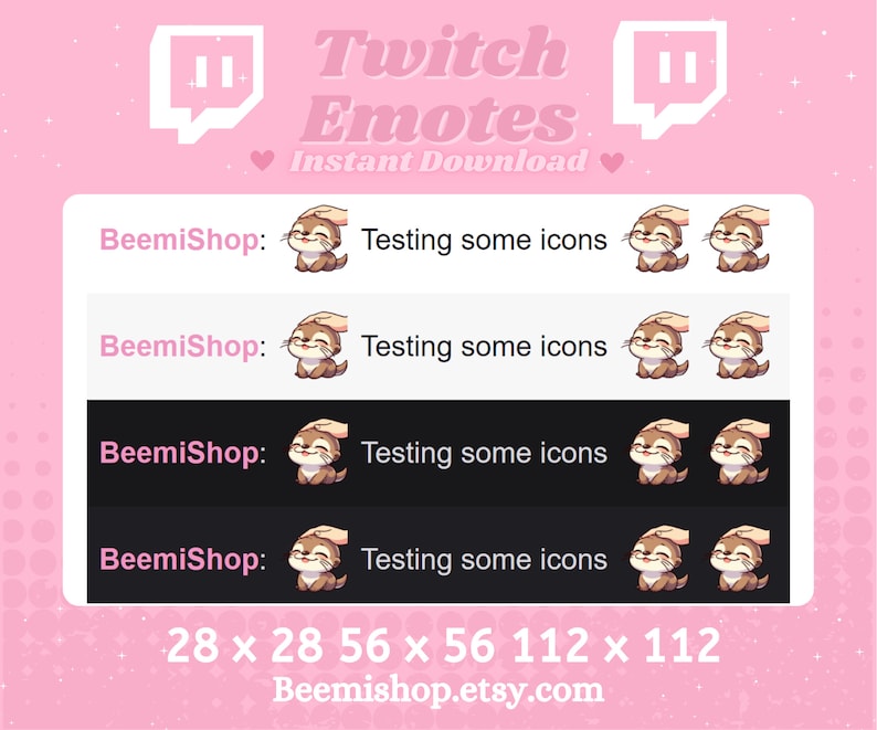 Twitch Emotes Discord Emote Otter Emotes Head Pat Cozy Cute Twitch ...