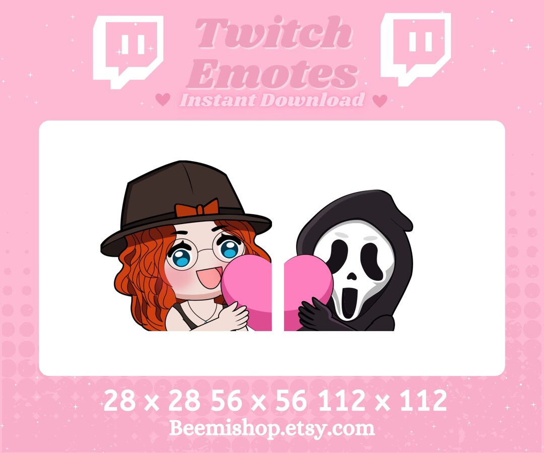 2 Emotes Mikaela Reid Ghost Horror Emotes DBD Half Heart Full Heart ...