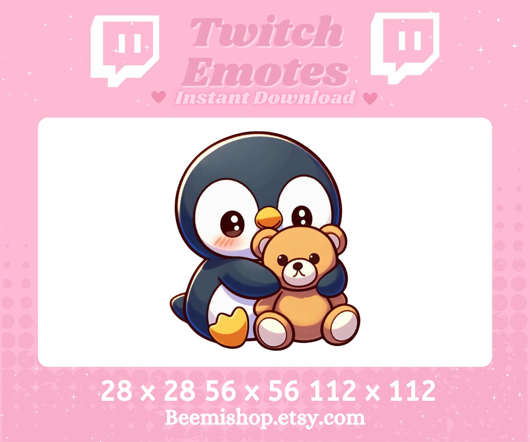 Penguin Hugging A Brown Teddy Bear Hug Cuddle Comfy Cozy Happy Adorable ...