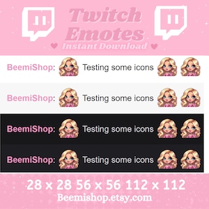 Twitch Emotes Discord Emote Blonde Girl Emotes Doll Cute Pretty Twitch ...