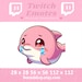 Pink Dolphin Crying Sad Upset Tears Whale Fish Adorable Twitch Discord ...