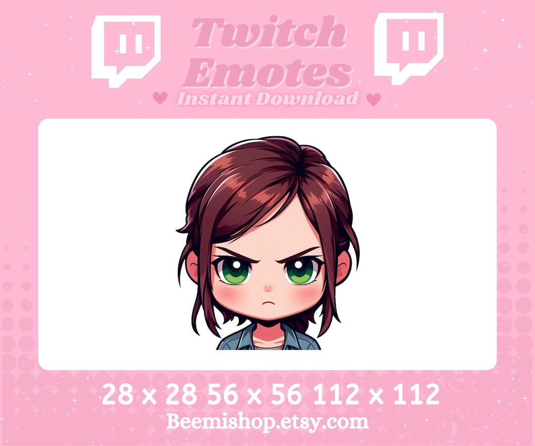 Ellie the Last of Us Mad Angry Rage Kawaii Cute Chibi Movie Video Games ...