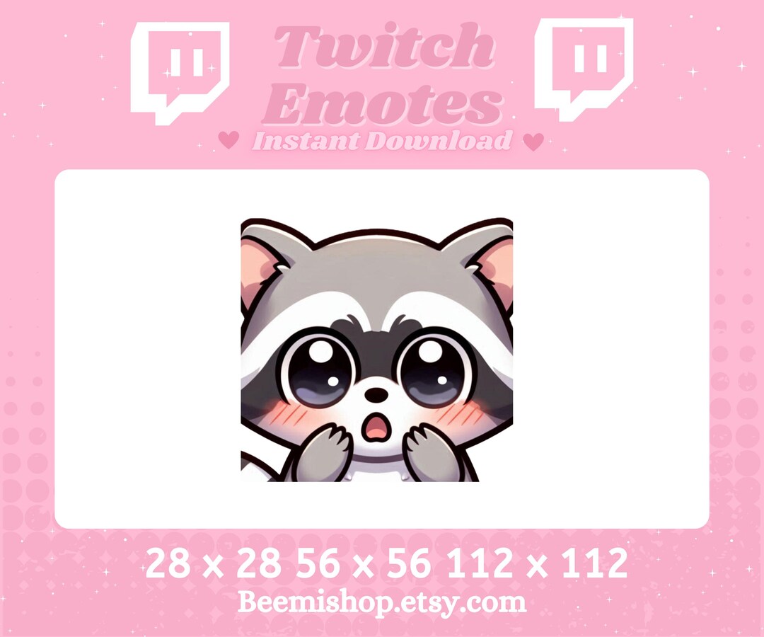 Raccoon Shocked Surprised Cute Twitch Youtube Kawaii Adorable Twitch ...