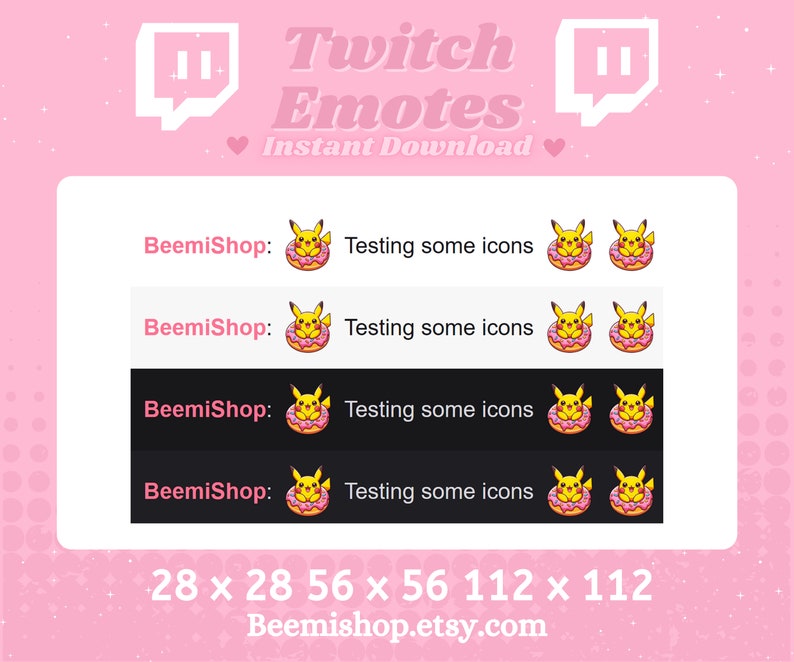 Pikachu in a Donut Happy Cute Kawaii Adorable Youtube Server Stream ...