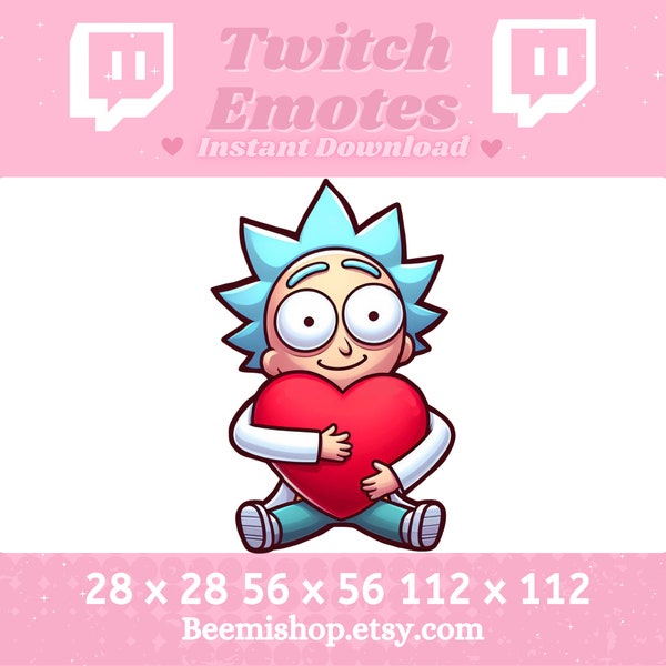 Twitch Emotes Rick and Morty - Etsy