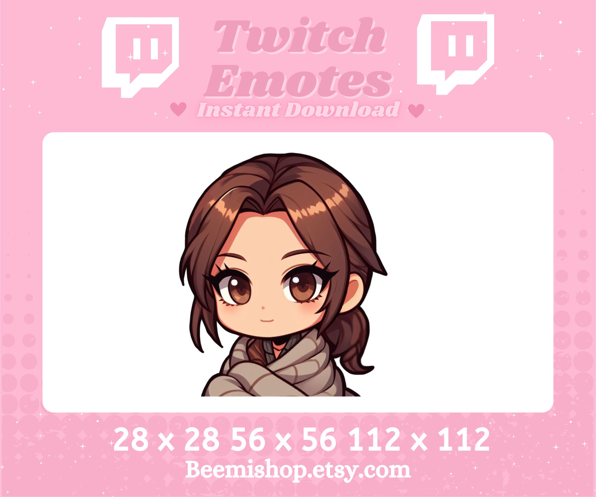 Twitch Discord Emote Cute Chibi Lara Croft Tomb Raider Emotes Comfy ...