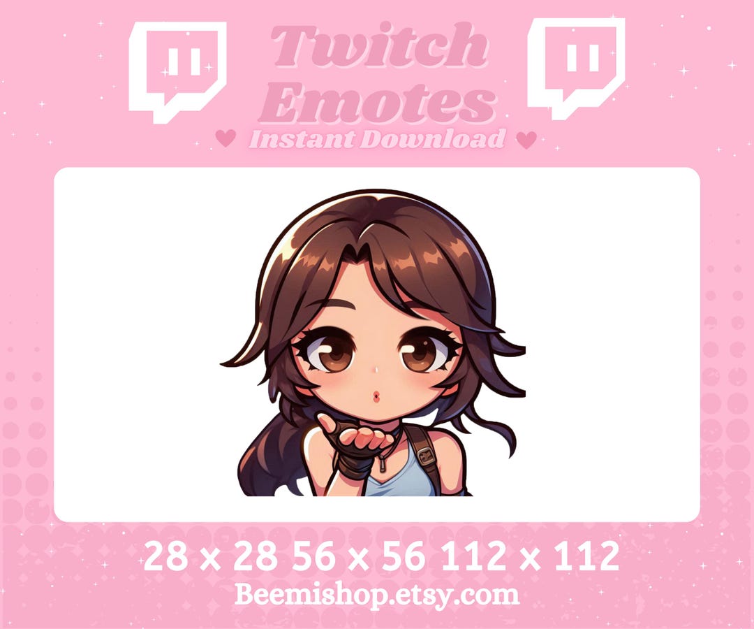 Lara Croft Tomb Raider Blowing A Kiss Love Flirty Kawaii Cute Chibi ...