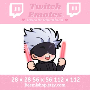 Cute Chibi Gojo Satoru Anime Light Stick Hype Youtube Server Kawaii ...