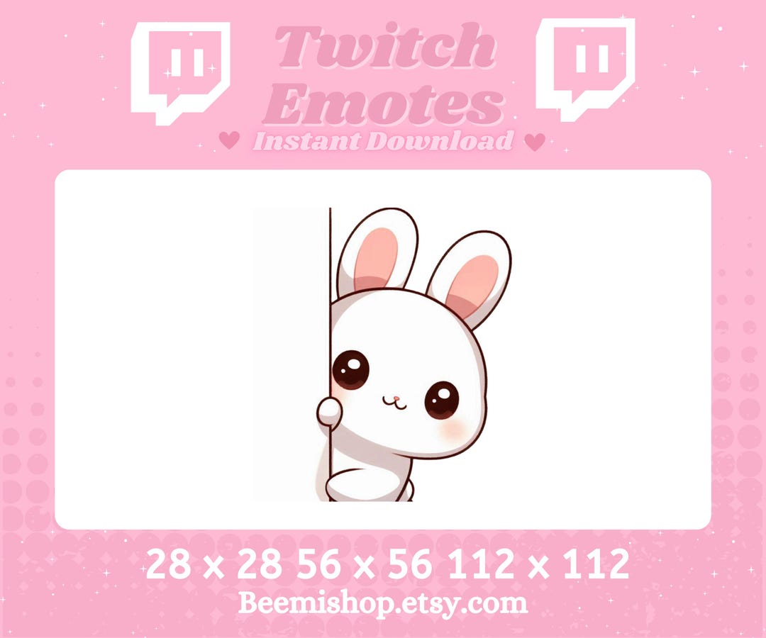 White Bunny Lurk Hiding Funny Meme Happy Cute Kawaii Animal Adorable ...
