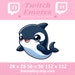 Happy Orca Whale Fish Adorable Twitch Discord Emote Stream Animal ...