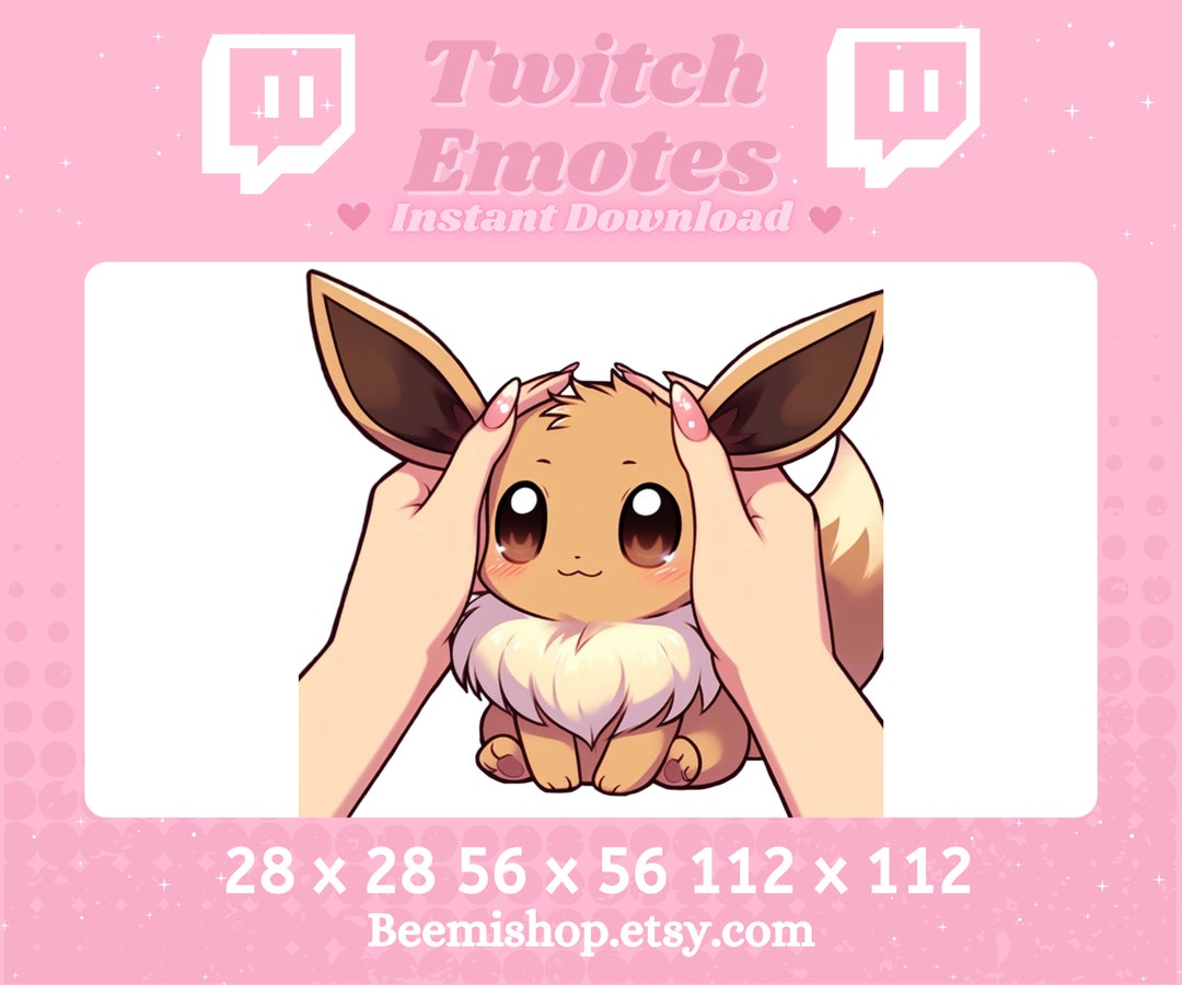 Twitch Discord Emote Cute Pokemon Eevee Emotes Headpat Emojis Kawaii ...
