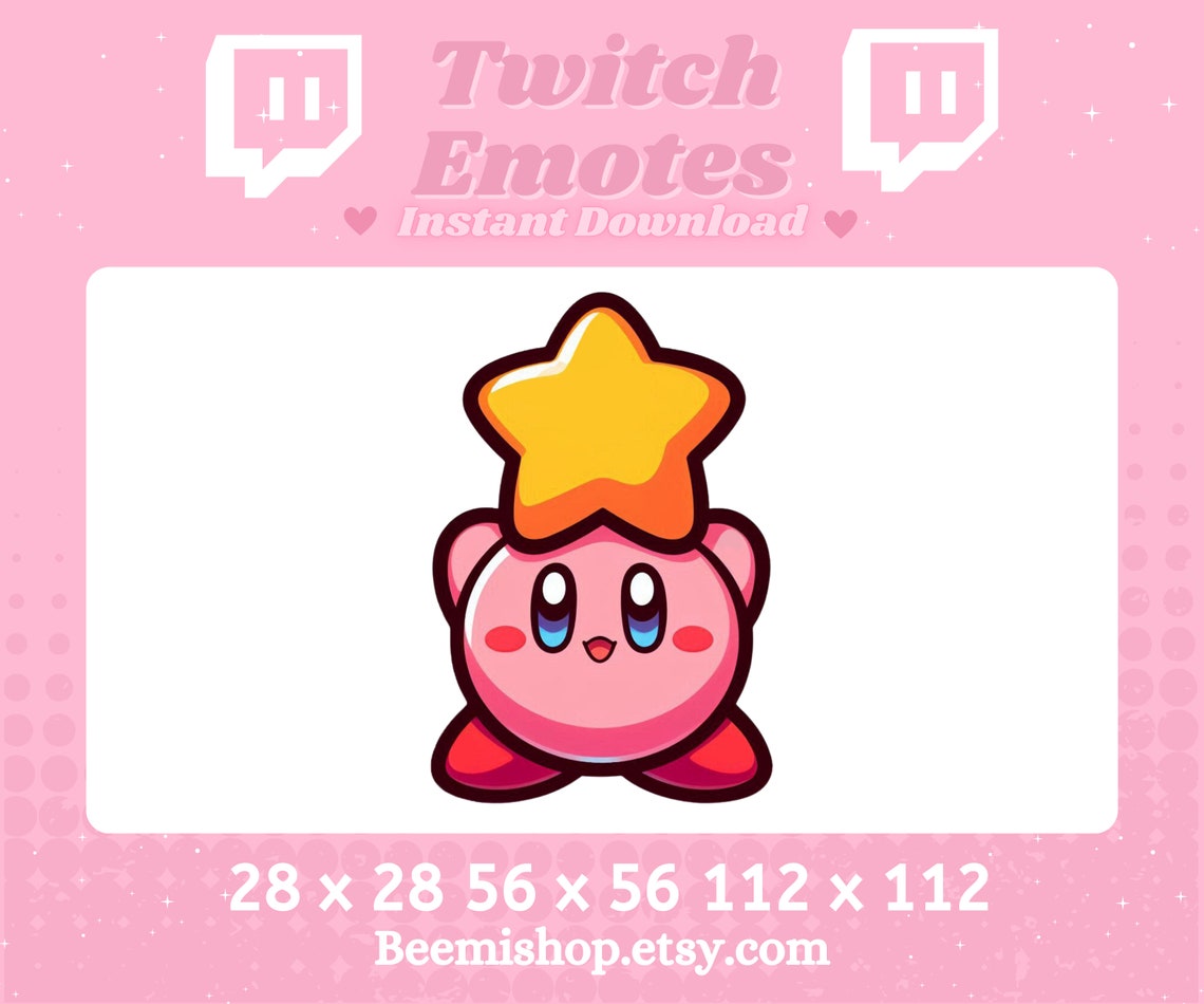 Kirby Holding A Star MVP Achievement Cute Kawaii Adorable Youtube ...