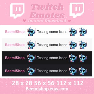 Twitch Discord Emote Stitch Emotes Cute Sip Stitch Emotes Slurp ...