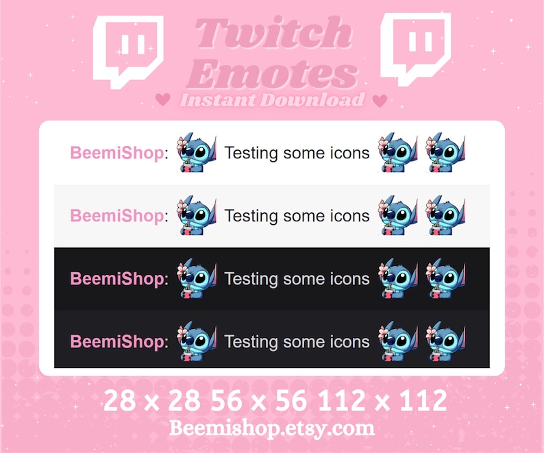 Twitch Discord Emote Stitch Emotes Cute Sip Stitch Emotes Slurp ...