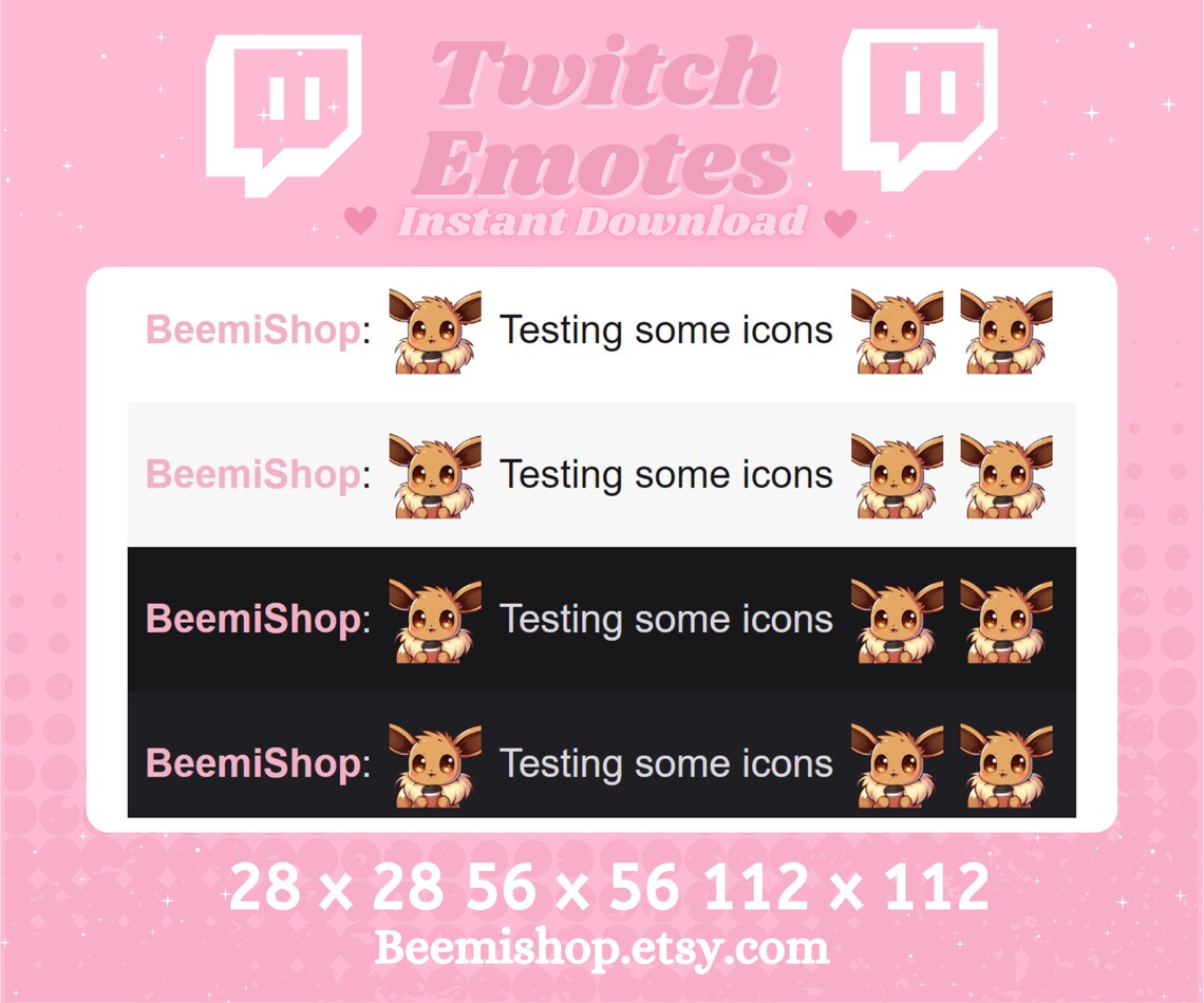 Twitch Emote Discord Emote Eevee Coffe Addict Pokemon Cute Twitch ...