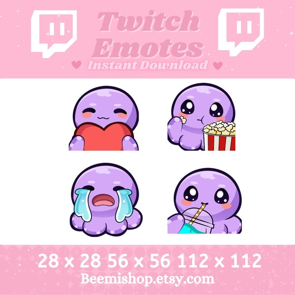 Squid Emote - Etsy