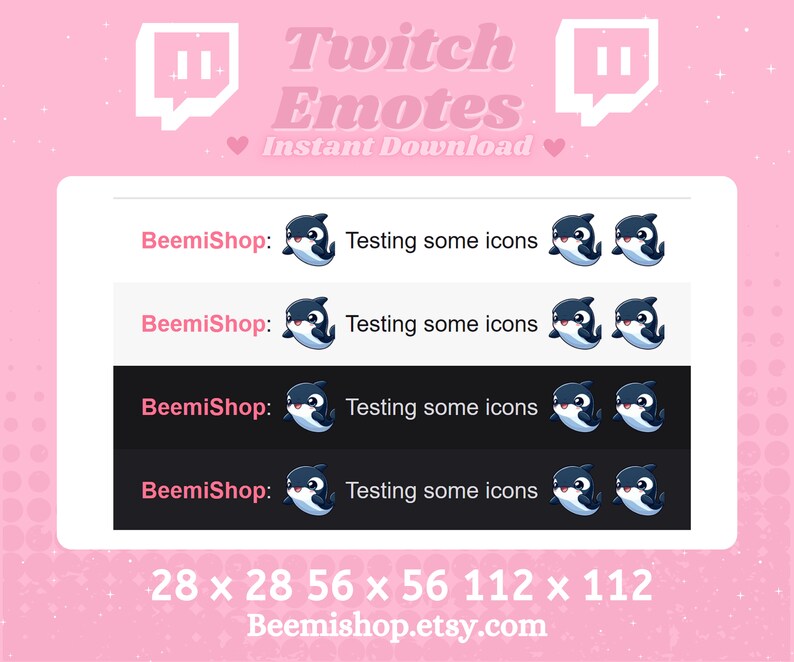 Happy Orca Whale Fish Adorable Twitch Discord Emote Stream Animal ...