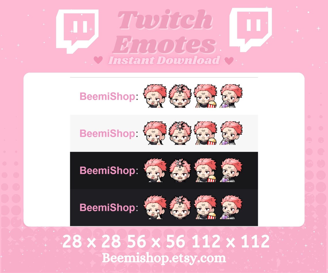 Sukuna JJK Pack Set Anime Cute Bla Drinking Boba Tea Loading Eating ...