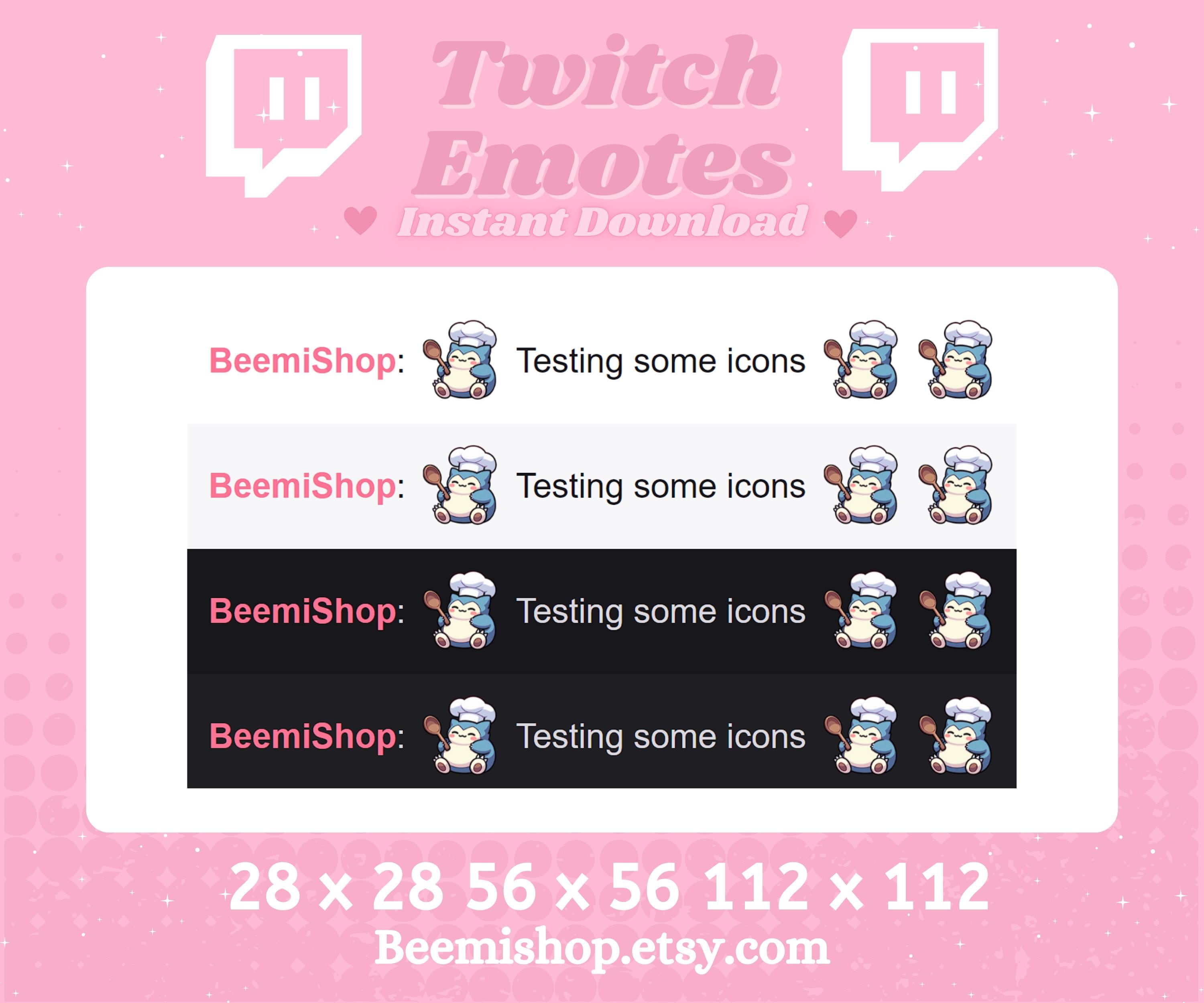 Snorlax Chef Cooking Happy Twitch Discord Emote Cute Kawaii Adorable ...