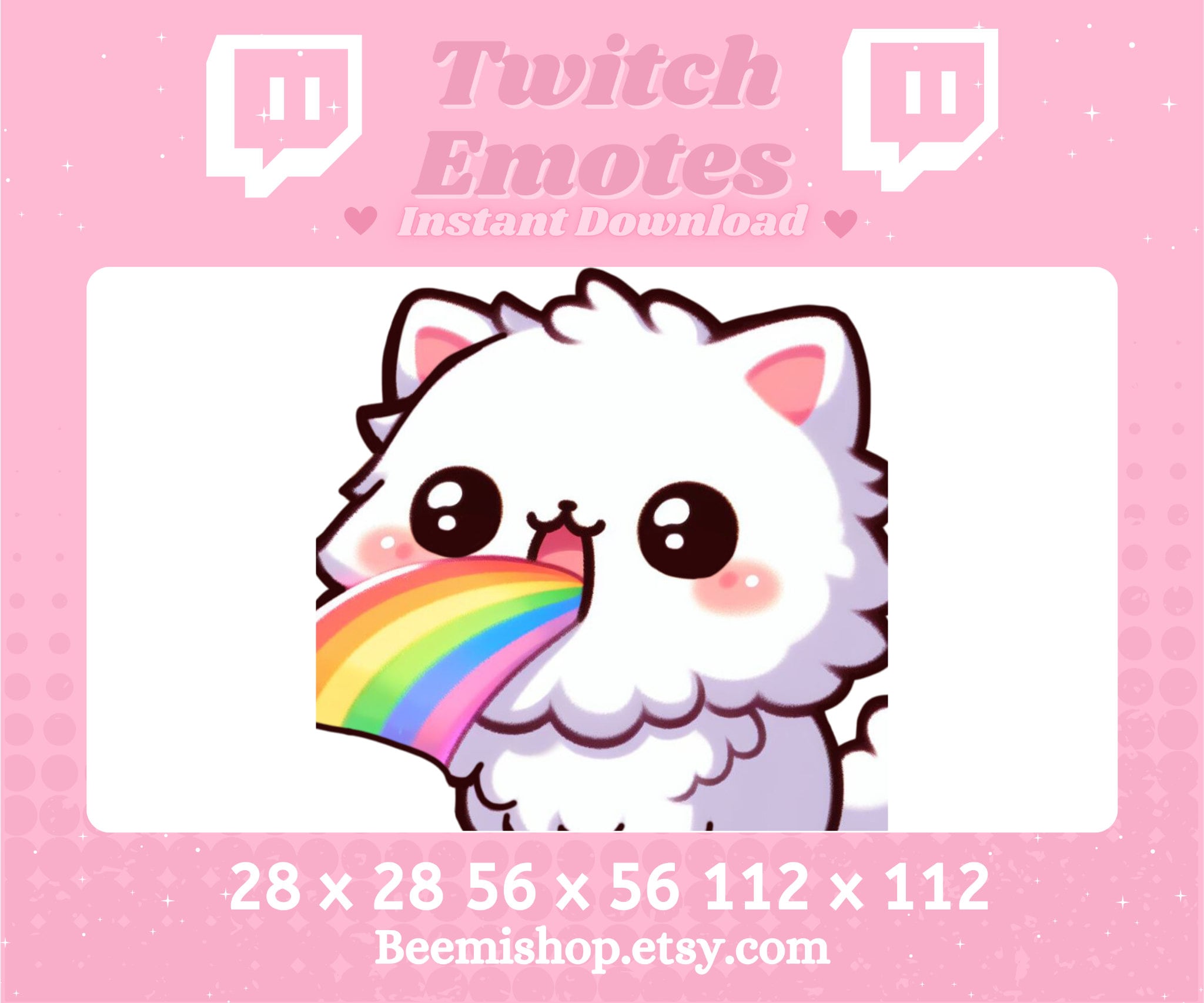 Twitch Emotes Discord Emote Cat Emotes Rainbow Funny Cute Twitch ...