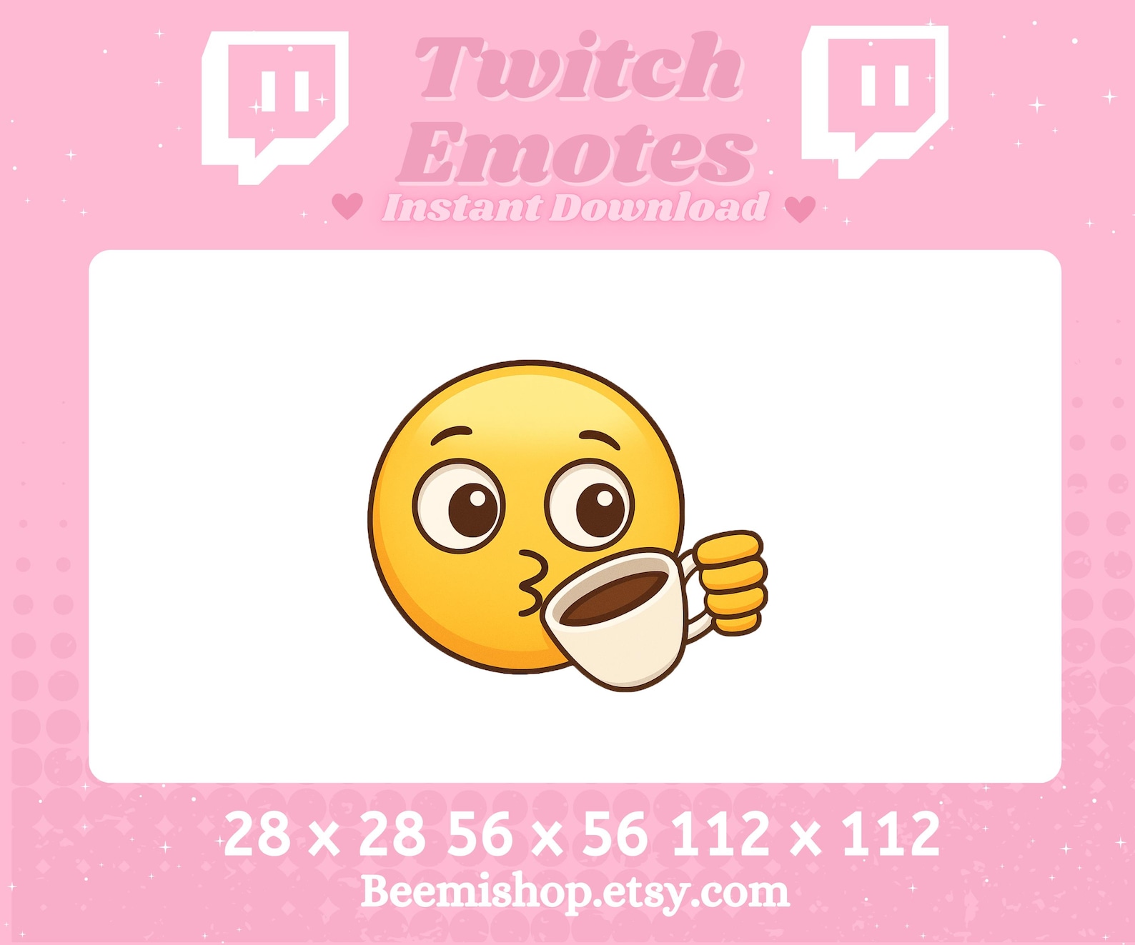Sipping Tea Drama Twitch Discord Reaction Emote – Funny Gossip Mood ...