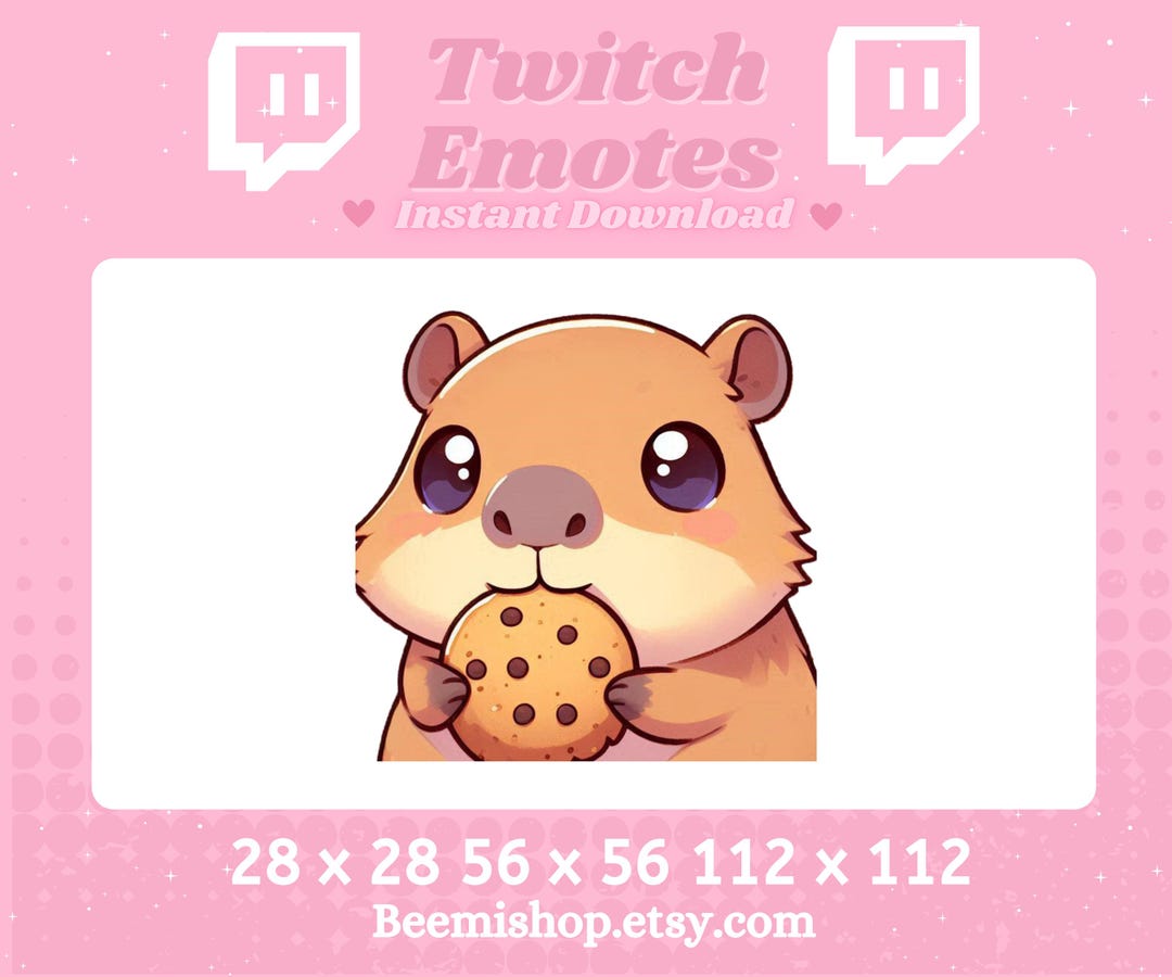 Cute Capybara Eating Cookie Kawaii Adorable Youtube Server Funny Cute ...