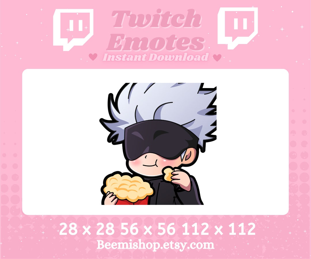 Cute Chibi Gojo Anime Eating Popcorn Blindfold Drama Adorable Youtube ...