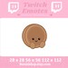 Brown Chocolate Macaron Twitch Discord Emote – Cute Kawaii Dessert PNG ...