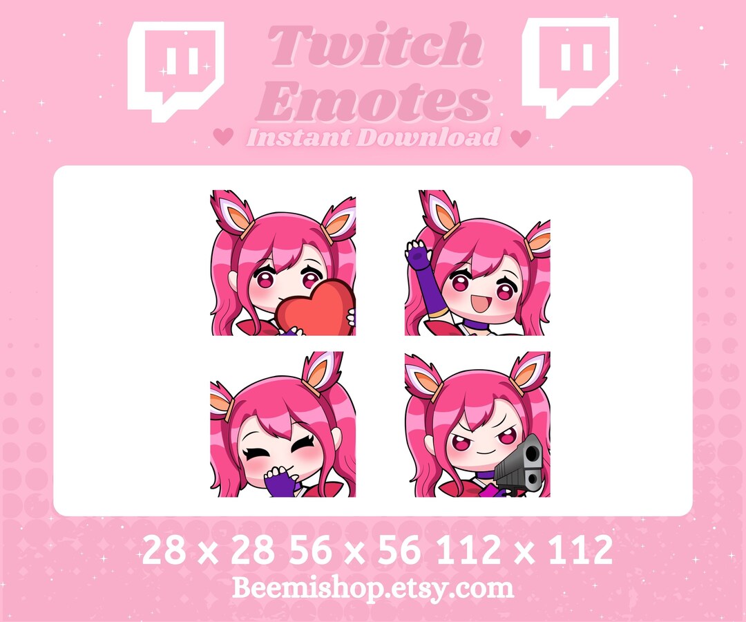 League of Legends Star Guardian Jinx Pack Set Love Heart Wave Giggle ...