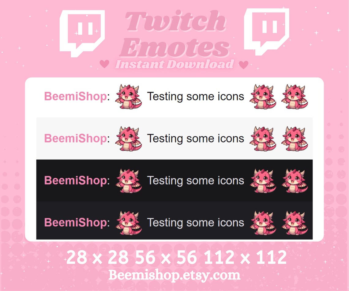 Pink Dragon Wave Hi Hello Happy Cute Kawaii Adorable Youtube Server ...
