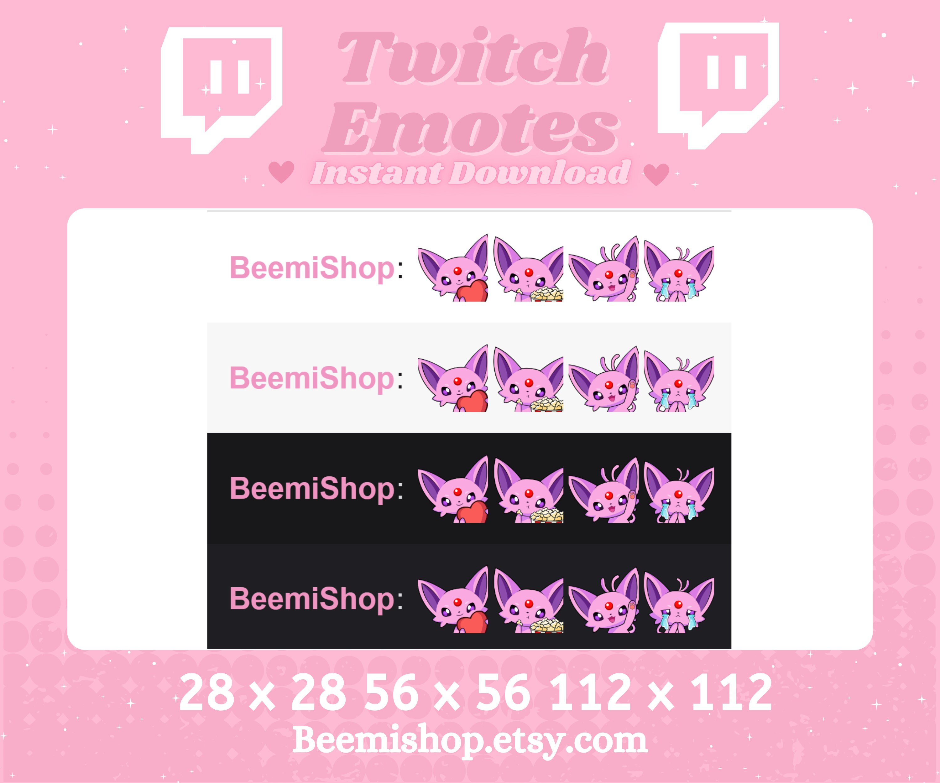 Espeon Pokemon Pack Set Cute Love Heart Eating Popcorn Drama Wave Hi ...