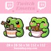 Twitch Discord Emote Cute Frog Emotes Eating Cup Noodles Youtube Kick ...