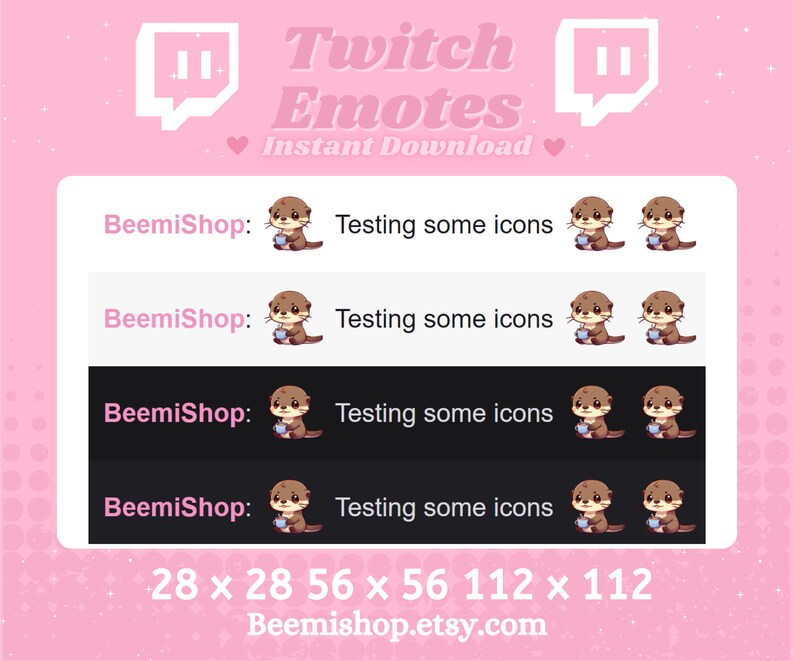 Twitch Emotes|discord Emote|otter Emotes|coffelcozy|cute|twitch ...