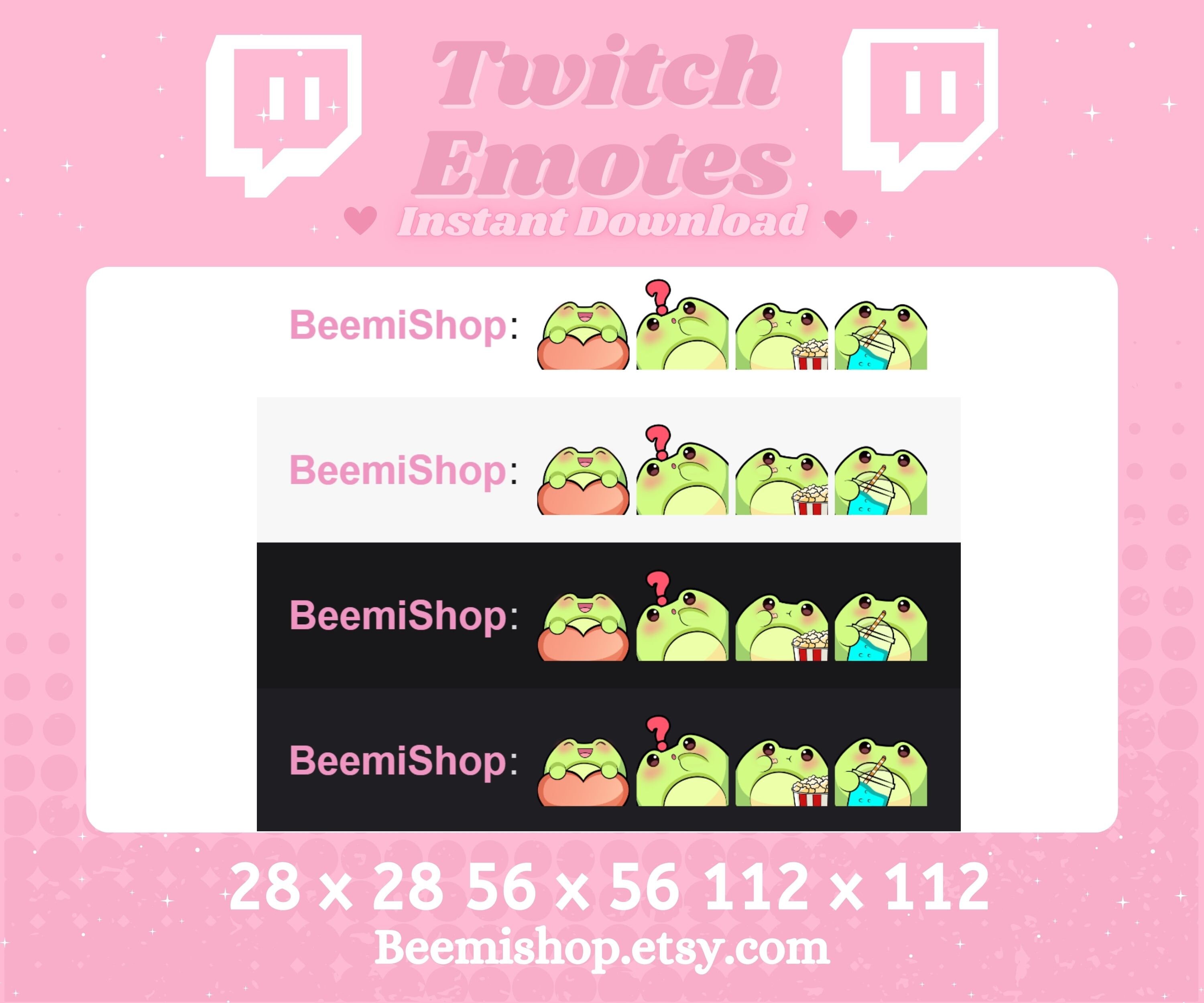 Frog Animal Pack Set Cute Love Heart Eating Popcorn Drama Confused Sip ...