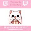 Twitch Discord Emote Cute Chibi Rottweiler Dog Emotes Puppy Love Heart ...