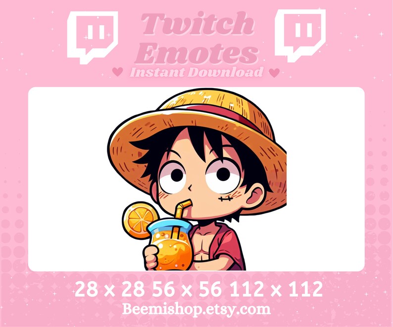 Twitch Emote Discord Emote Chibi Emotes Pirate Boy Slurping Twitch ...