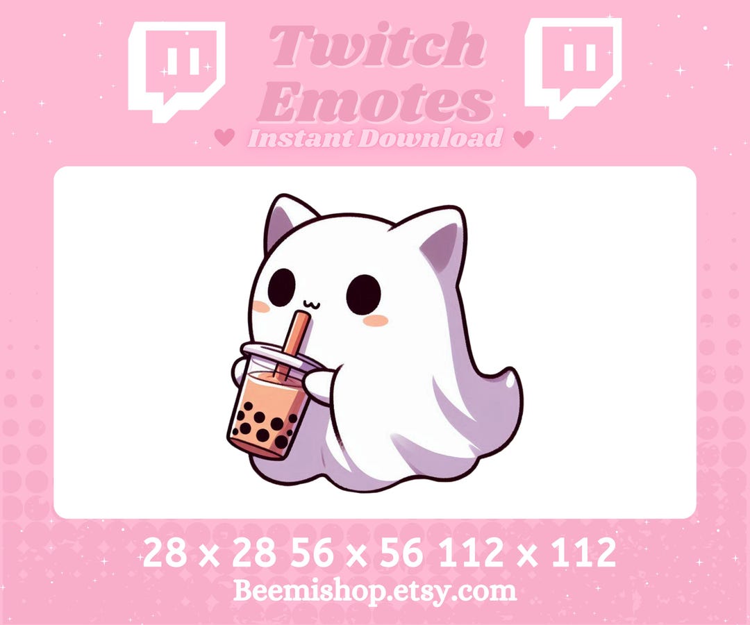 Witch Ghost Cat Drinking Boba Tea Halloween Spooky Scary Pumpkin Boo ...