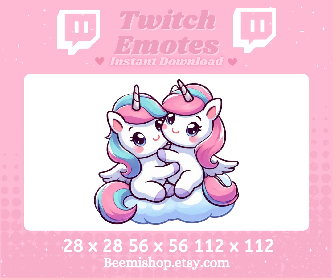 Unicorns Hugging Cuddle Best Friends Horse Pony Happy Funny Twitch ...