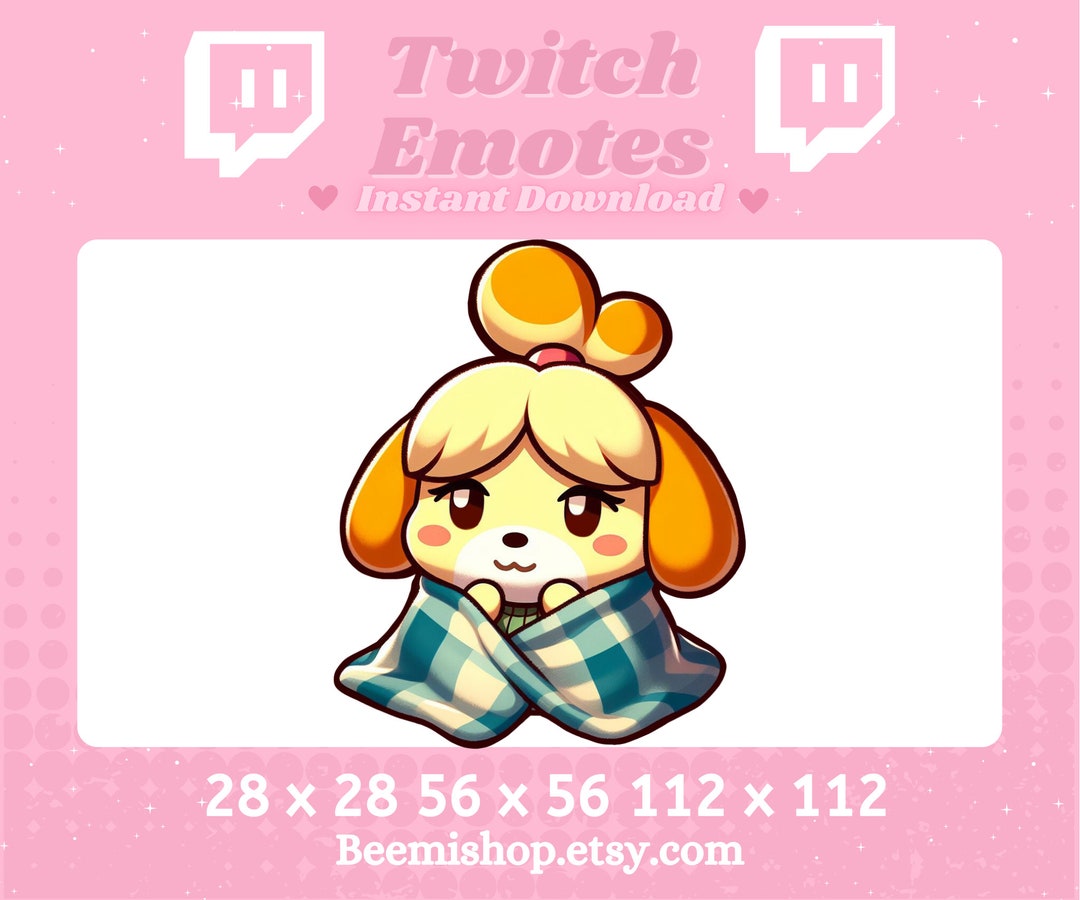Twitch Emotes Discord Emote Animal Crossing Isabelle Emotes Cute Kawaii ...