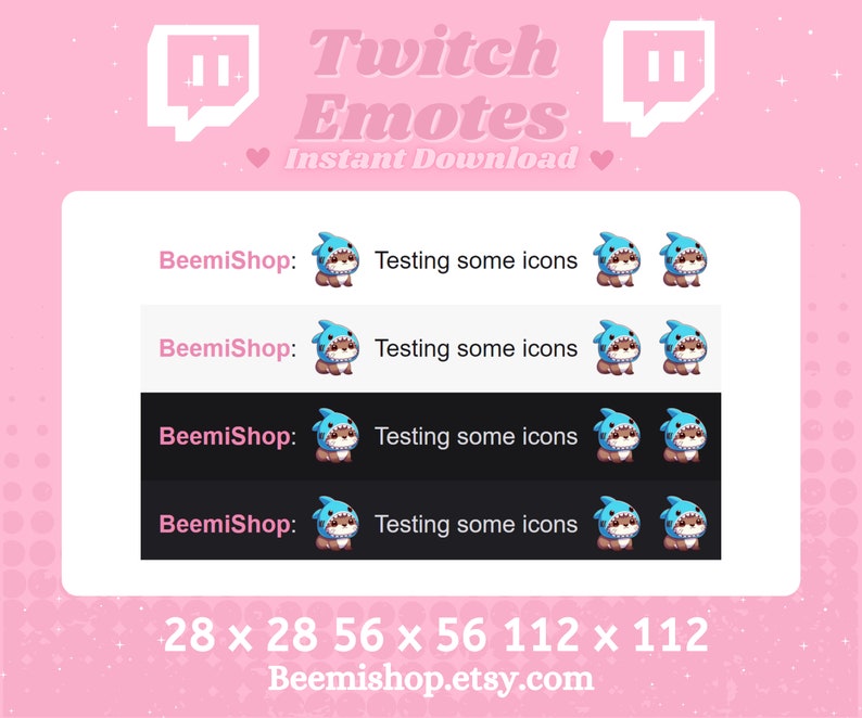 Brown Otter Wearing Shark Hat Funny Meme Adorable Twitch Discord Emote ...