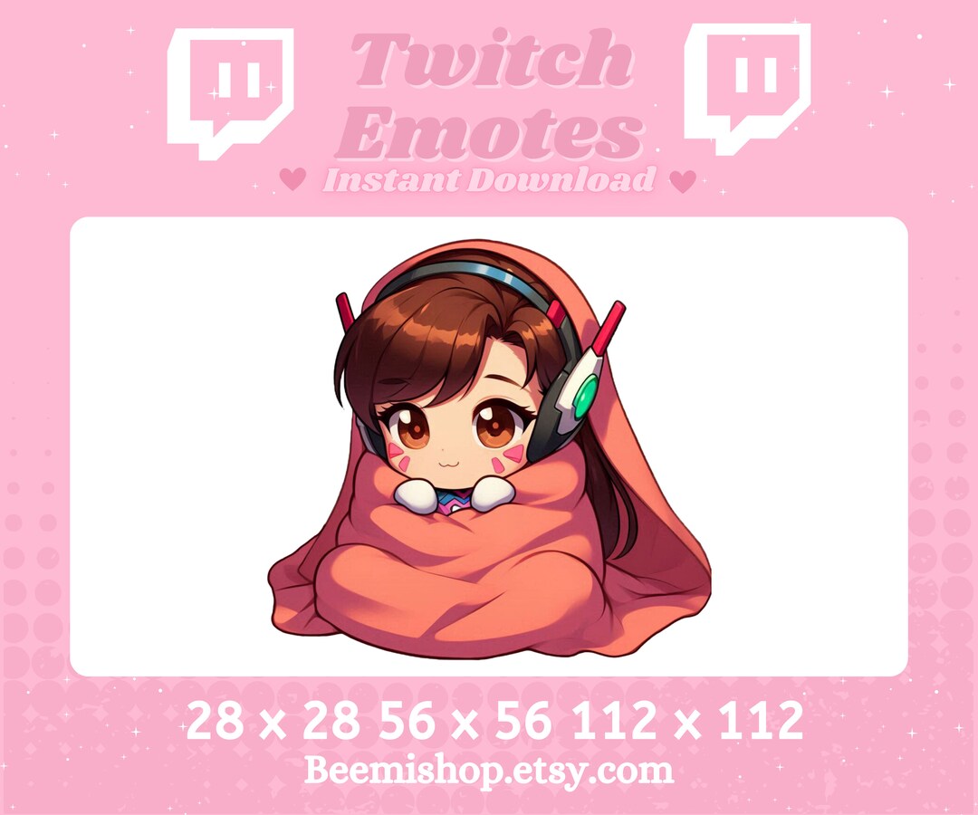 Overwatch Dva in A Blanket Comfy Cozy Gamer Girl Video Games Cute ...