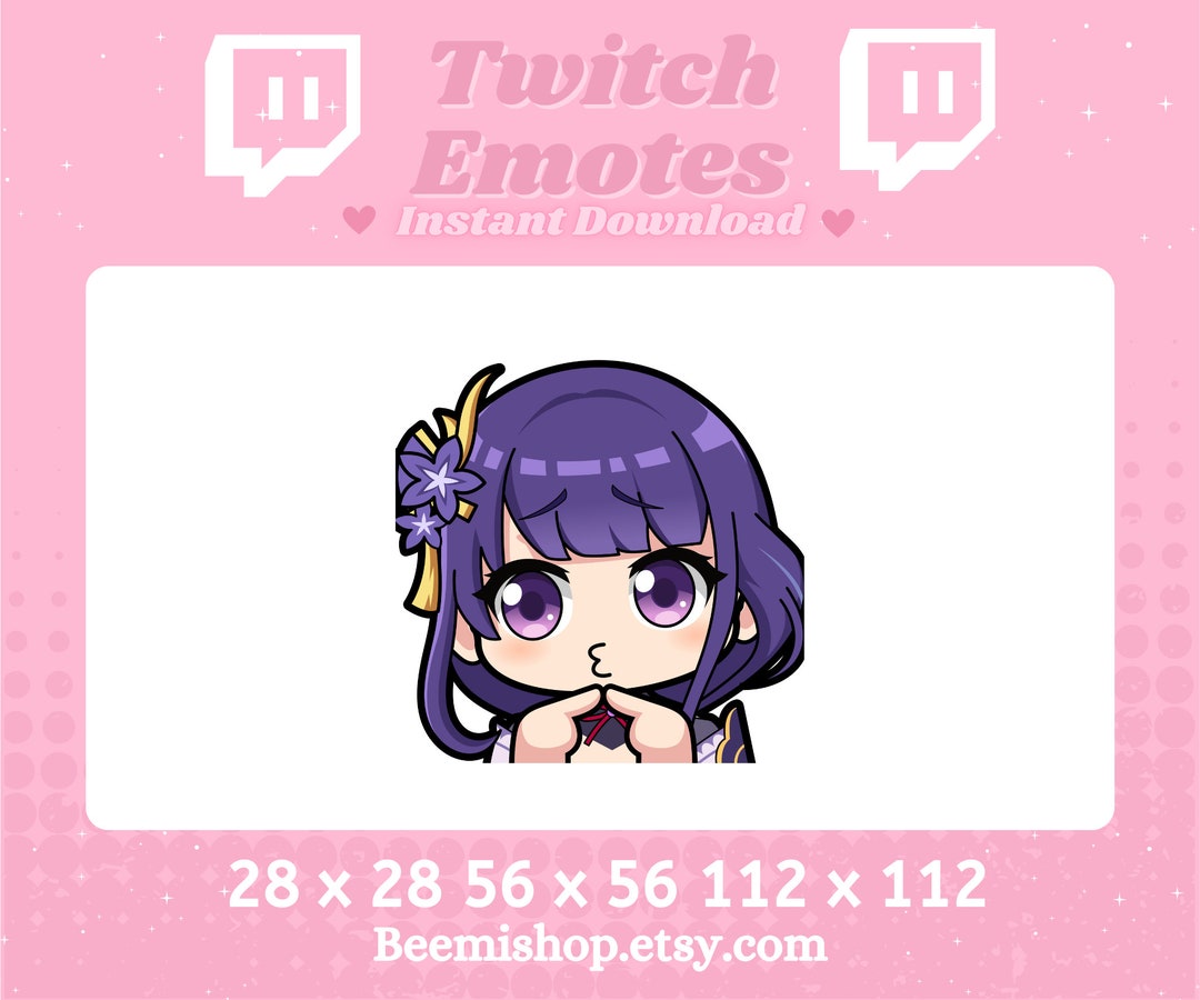 Cute Chibi Genshin Impact Raiden Shy Uwu Please Pleading Adorable ...