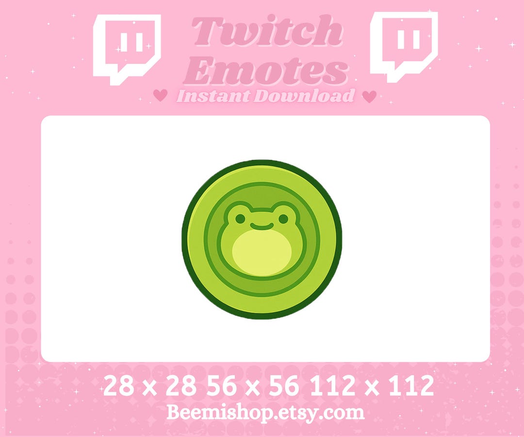 Frog Coin Twitch Discord Channel Points – Cute Green Currency Emote PNG ...
