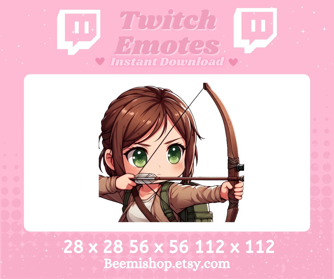 Ellie the Last of Us Shooting an Arrow Bow Weapon Kawaii Cute Chibi ...