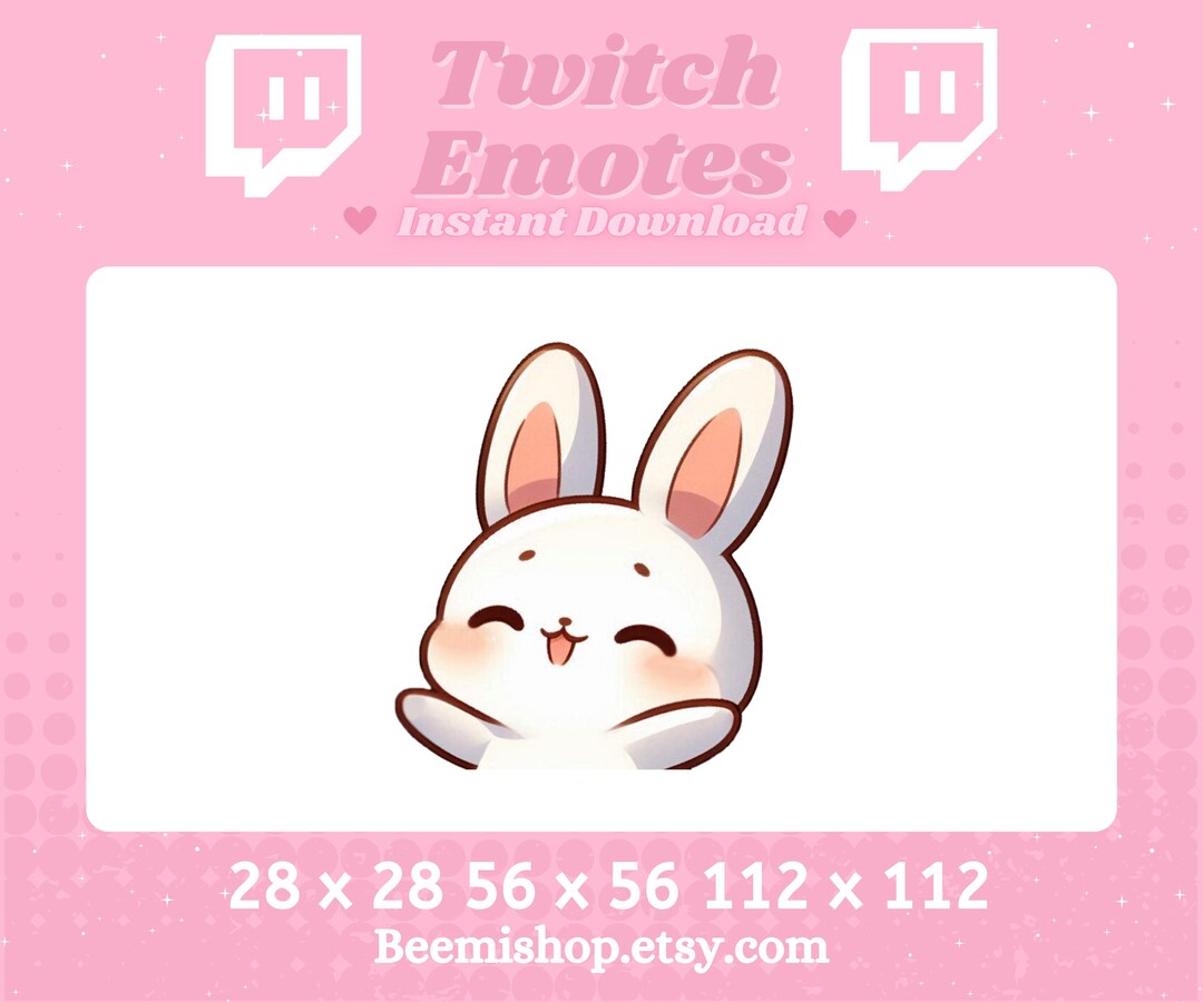 White Bunny Hug Happy Comfy Cozy Cute Cuddle Kawaii Animal Adorable ...