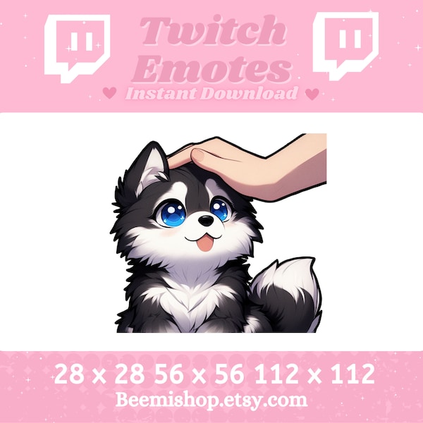 White Dog Twitch Emotes - Etsy