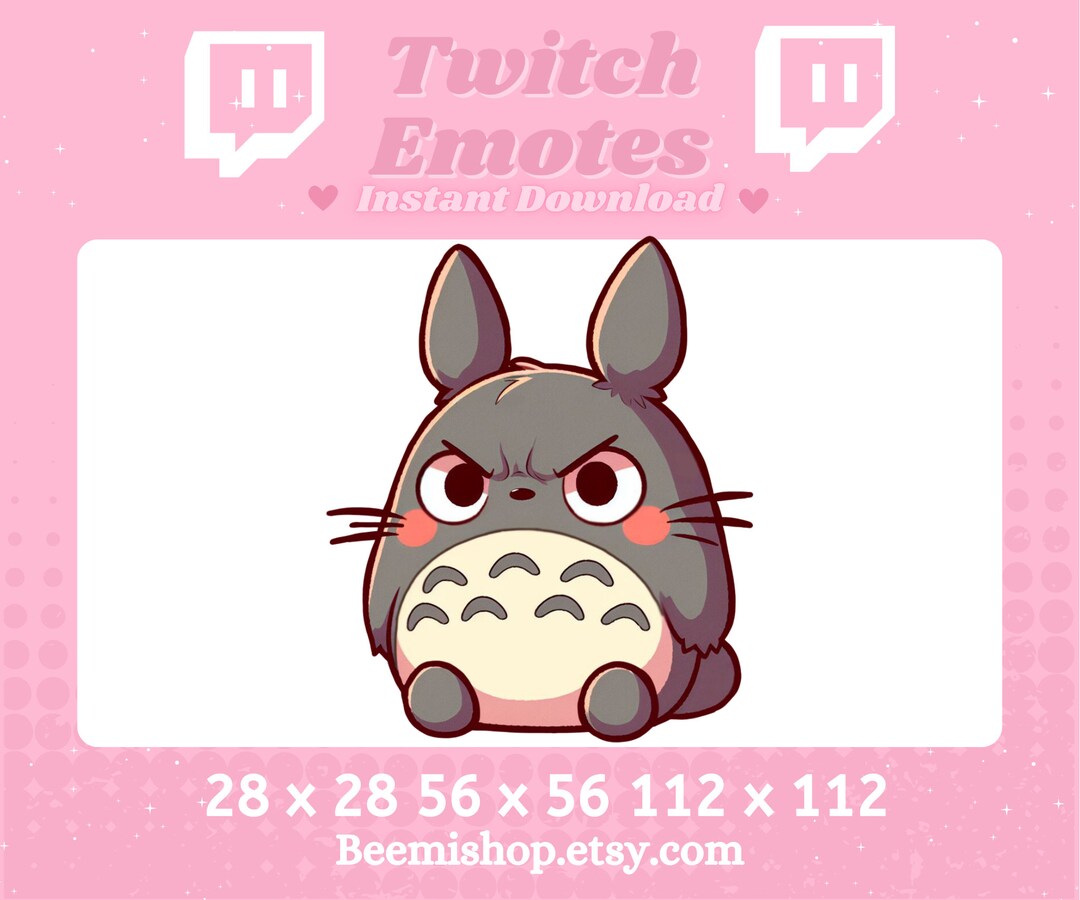Twitch Emotes Discord Emote Totoro Ghibli Emotes Lindo Kawaii Loco ...