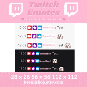 Twitch Emote Discord Emotecute Cat Emote Twitch discord Boba Tea Addict ...