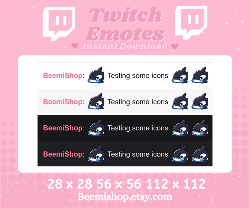 Orca Whale Drinking Crying Sad Tears Fish Adorable Twitch Discord Emote ...